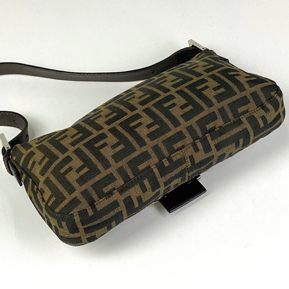 Fendi | Bags | Fendi Zucca Pattern Bucket Brown Canvas Mamma | Poshmark